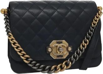 Chanel Pre-owned Cuir sacs-main - Femme - Pre-owned - Bleu - Taille: ONE Size