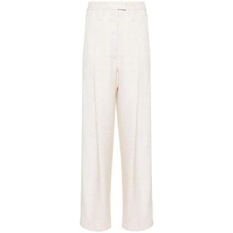 Philosophy di Lorenzo Serafini Femme, Pantalons, Beige, Taille: 40 FR Wide Pantalons