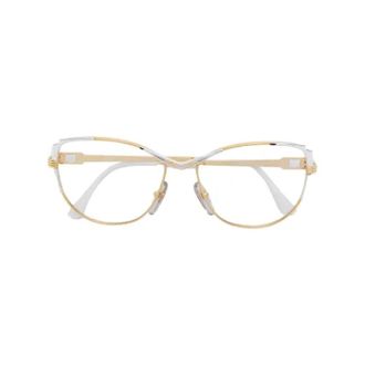 Saint Laurent Pre-owned Metall sonnenbrillen - - Pre-owned - Damen - Gelb - ONE SIZE