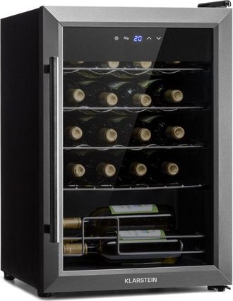 Klarstein Klarstein - Ultimo Uno Weink&uuml;hlschrank - Wine Fridge mit Temperaturregler: 5 - 8 &deg;c, Weinschrank mit Touch-Bedienfeld, Platz f&uuml;r 20 Flaschen, 53