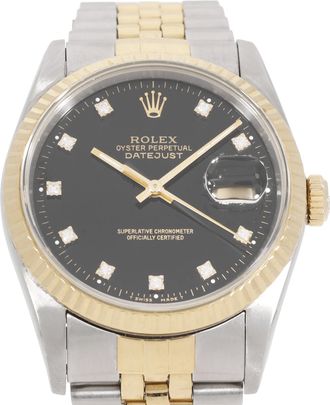 Rolex Uhren - Datejust - Gr. unisize - in Schwarz - f&uuml;r Damen