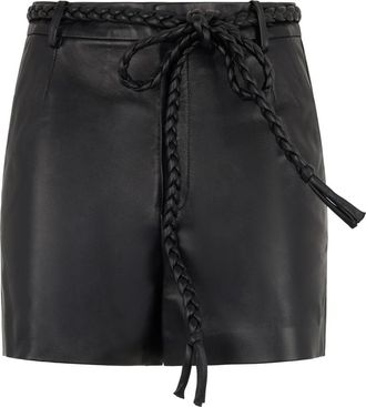 Red Valentino Femme, Shorts, Noir, Taille: 42 FR Leather Shorts