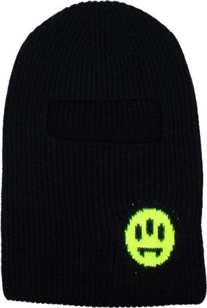 Barrow Barrow, Homme, Accessoires, Noir, Taille: ONE Size Bonnet en laine avec motif en maille c&ocirc;tel&eacute;e