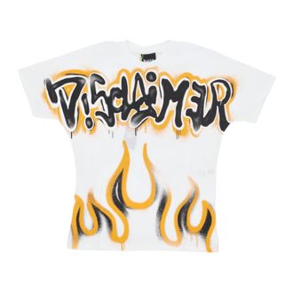 Disclaimer Wei&szlig;es Logo-Print Kurzarm T-shirt - - Tops - Herren - Wei&szlig; - L