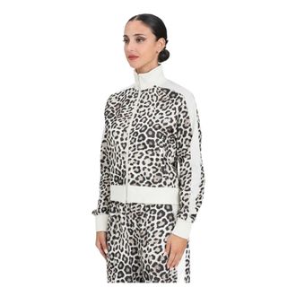 Puma Puma, Femme, Sweatshirts et sweats &agrave; capuche, Multicolore, Taille: 38 FR Leopard Print Zip Sweater