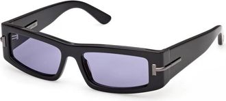 Tom Ford Icon Sonnenbrille mit rechteckigem Rahmen - - Accessories - unisex - Schwarzk - 54 MM