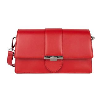 Lancaster Klappen Crossbody Tasche mit Metallverschluss - - Bags - Damen - Rot - ONE SIZE