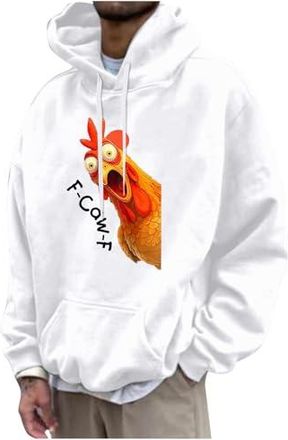 Generic Pull Capuche Cachemire Homme Pullover Merinos Luxe Molleton Solde &Eacute;pais Molletonn&eacute; Simple Moderne Message Prix Doublure Canard Chandail Cagoule Sweate