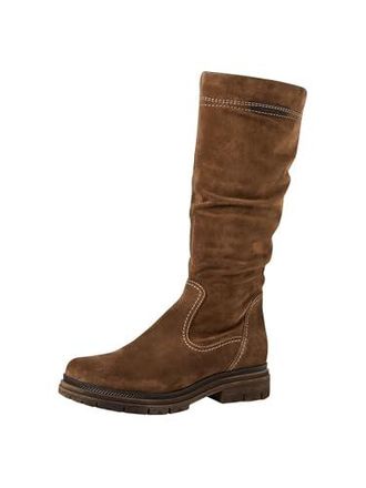 Tamaris Damen Long Boot Flat 1-25606-45, Bottes Hauteur Genou Femme, Marron, 41 EU, marron, 41 EU