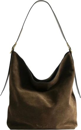 Zadig&Voltaire Femme, Sacs, Brun, Taille: ONE Size Jane Hobo XL Suede Bag