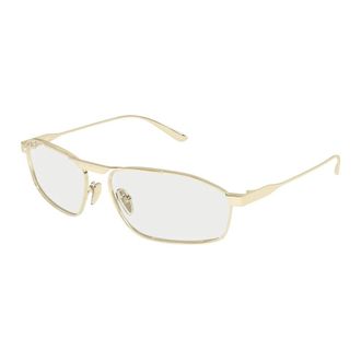 Balenciaga Rechteckige Metallsonnenbrille - - Accessories - Herren - Gelb - 63 MM