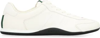 Gucci Mens Sneakers Shift White Calf Skin Trainers