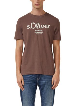 s.Oliver Baumwoll-T-Shirt mit Logo-Print
