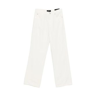 7 For All Mankind Femme, Pantalons, Blanc, Taille: W30 Jeans bottoni