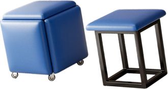 Generic Nesting-Hocker, 5-teiliges Set, Mehrzweck-Tritthocker, stapelbare Kombinationsst&uuml;hle, for Spielzimmer, Badezimmer, Lernb&uuml;ro(Color 1,35x35cm)