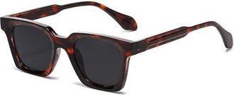 Generic Lunettes de soleil vacances monture carr&eacute;e tendance UV400 hommes et femmes lunettes de soleil quotidiennes personnalis&eacute;es(Red)