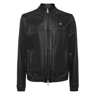 Billionaire Boys Club Homme, Vestes, Noir, Taille: L Veste en cuir Nappa LS