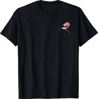 jz.birds Dompfaff Vogel Zeichnung Vogelfreund Ornithologe Biologe T-Shirt