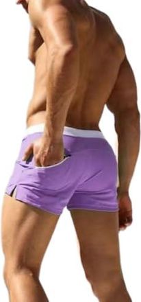 Generic HUIWDP Short de bain respirant &agrave; s&eacute;chage rapide avec poche arri&egrave;re et fermeture &eacute;clair pour homme, A9, 3XL