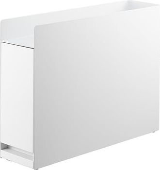 Yamazaki Tableware 6003 Tower Sliding Seasoning Rack, White, Steel/Polypropylene, 12.5 x 50~93 x 36.7 cm