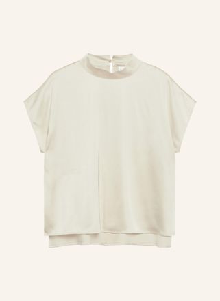 Comma Comma Blusenshirt Aus Satin beige