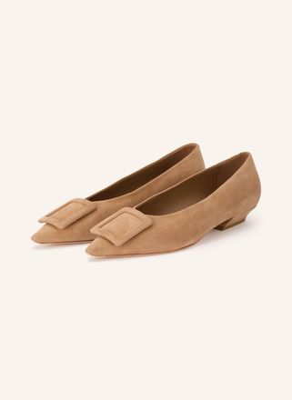 Roger Vivier Ballerinas Viv In The City braun