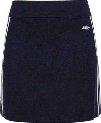 Autry Femme, Jupes, Bleu, Taille: 36 FR Jupe en Viscose Tricot&eacute;e