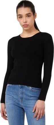 Gas Gas, Femme, Pulls, Noir, Taille: 42 FR Maille ras du cou