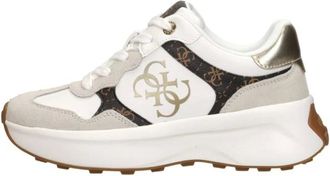 Guess Femme, Chaussures, Blanc, Taille: 39 EU Luckei 4G-Logo Runner