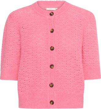 Inwear Femme, Pulls, Rose, Taille: 40 FR Cardigan à manches courtes French Rose
