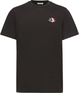 Moncler Homme, Tops, Noir, Taille: 2XL Ss T-Shirt