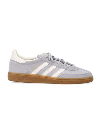 adidas Low-Top Sneaker - Vintage-Inspired Grey Suede Sneakers With Signatur - Gr. 10_5 - in Wei&szlig; - f&uuml;r Damen