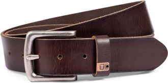 Timezone Herren Ledergürtel T-LEATHER BELT 40mm Gürtelbreite Jeansgürtel, Größe:110cm, Farbe:2919-1614 Brown