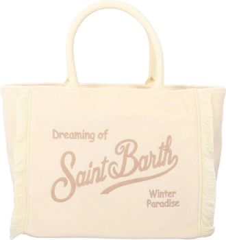MC2 Saint Barth Femme, Sacs, Blanc, Taille: ONE Size Colette Velvet Handbag