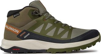 Salomon Trekkingschuhe Salomon Outrise Mid GORE-TEX L47143600 Khakifarben