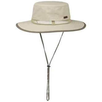 Stetson Chapeau en Tissu Oiutdoor Traveller Homme - de Pluie DEte Outdoor avec jugulaire Hiver Automne Printemps Ete Printemps-ete - M (56-57 cm) Beige Clair