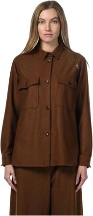 Mason's Veste de terrain City - Femme - Blouses et Chemises - Brun - Taille: 36 FR
