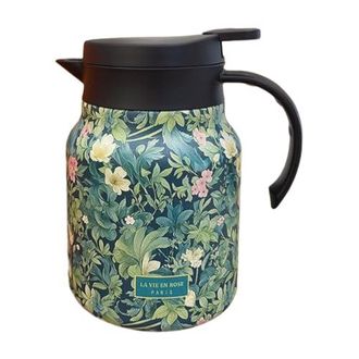 Generico Carafe &agrave; liquide chaud, bouilloire &agrave; th&eacute; vintage | Bouilloire &agrave; th&eacute; en acier inoxydable Bouilloire &agrave; th&eacute; floral vintage,Carafe thermique, th&eacute;i&egrave;re ther