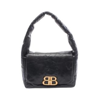 Balenciaga Sac bandouli&egrave;re en cuir Monaco Pre-owned - Femme - Pre-owned - Noir - Taille: ONE Size