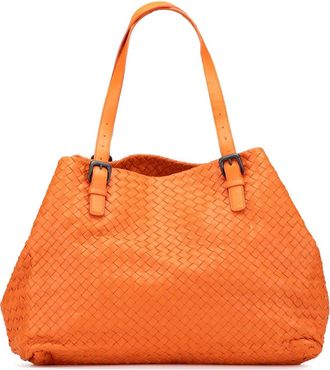 Bottega Veneta Shopper - Large Nappa Intrecciato Cesta Tote - Gr. unisize - in Orange - f&uuml;r Damen