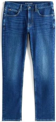 Tommy Hilfiger Straight Denton Jeans Washes Jean pour Homme, Denim (Dark Blue), 38W x 32L