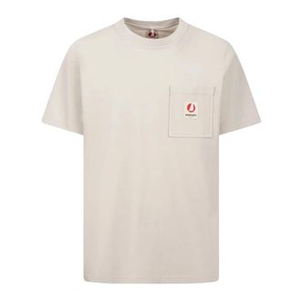 Murphy & Nye Homme, Tops, Blanc, Taille: S Logo T-Shirt