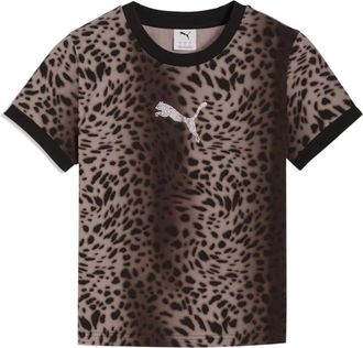 Puma Puma, Femme, Tops, Multicolore, Taille: 40 FR ESS Graphics Leo Luxe T-Shirt