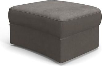 Cavadore Cavadore Hocker Jawa / Bodennaher Polsterhocker in Nierenform / Ideal als Fußhocker oder Sitzgelegenheit / Passend zur Garnitur Jawa / 84 x 43 x 70 / 