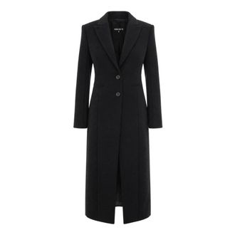 Patrizia Pepe Langer Mantel - - Coats - Damen - Schwarzk - S