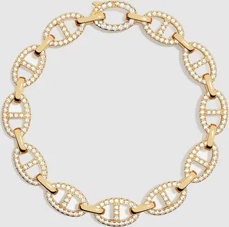 APM Monaco Bracelet Yacht Club Chaîne Maille Marine Doré