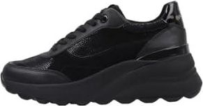 Geox Femme D Spherica Ec13 A Basket, Noir, 37 EU