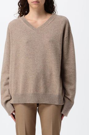 Max Mara S Max Mara V-Ausschnitt-Pullover aus reinem Kaschmir mit &uuml;berschnittenen Schultern