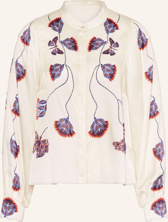 IVI Collection Ivi Collection Bluse Mit Seide weiss