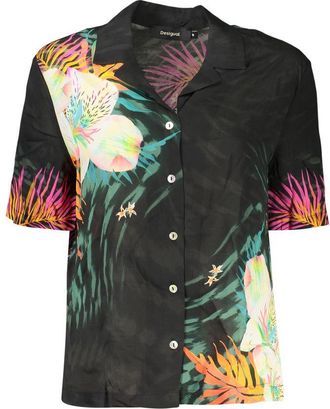 Desigual Schwarz Viskose Damenbluse
